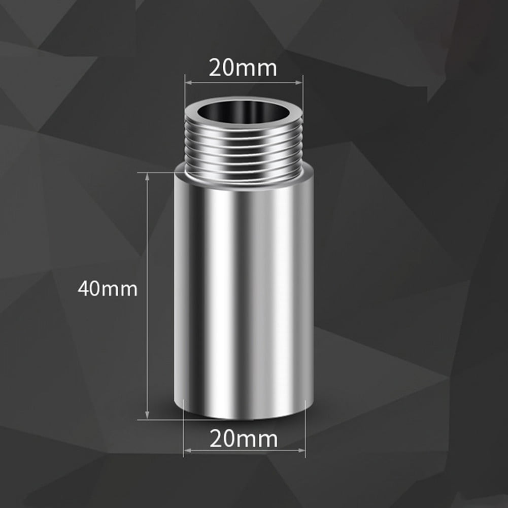 Stainless Steel Tube Extension Pipe Silver 10-60mm Bathroom Accessories ...