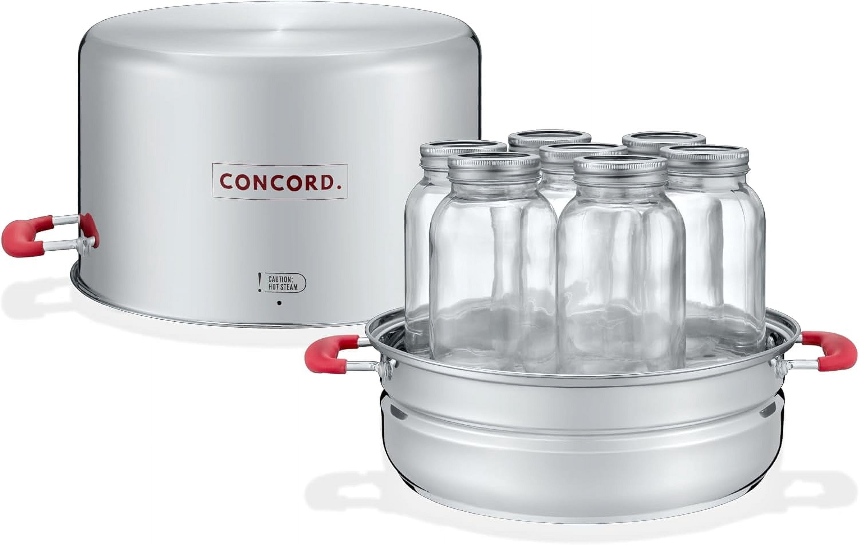 Stainless Steel Turbo Steam Canner Canning Steamer Pot Set with Canning ...