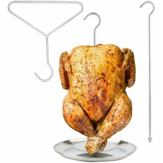 Stainless Steel Turkey Fryer Rack Kit for Thanksgiving Turkey Roasting ...