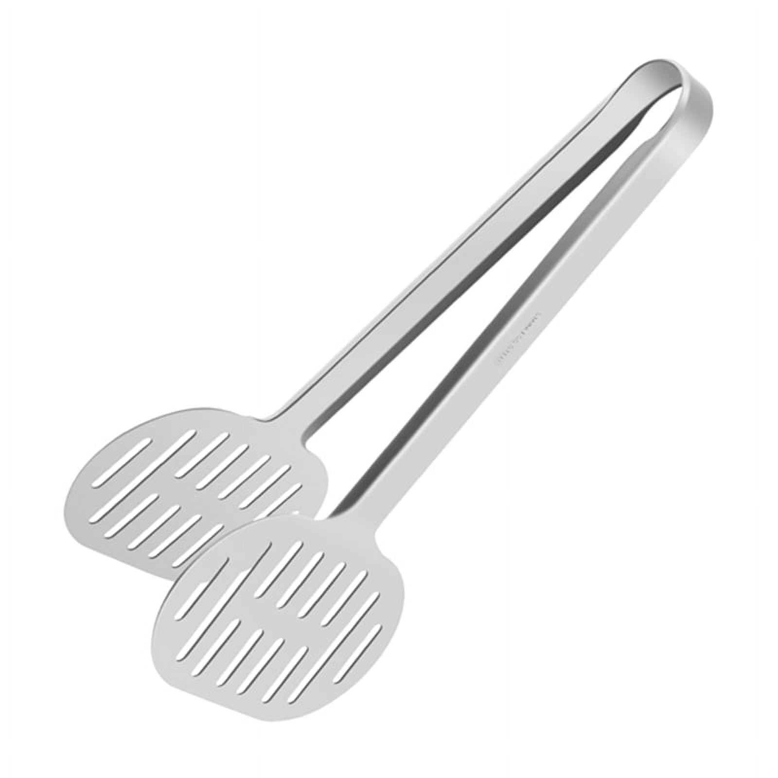 Stainless Steel Turner Tongs Kitchen Double Spatula Bread and Burger ...