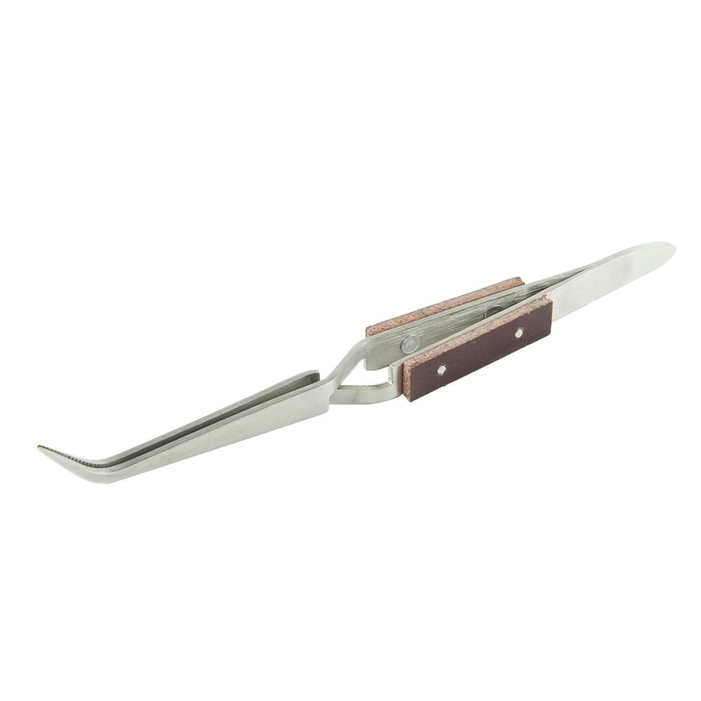 Stainless Steel Tweezers Cross-Locking Jewelry Soldering Craft Repair ...