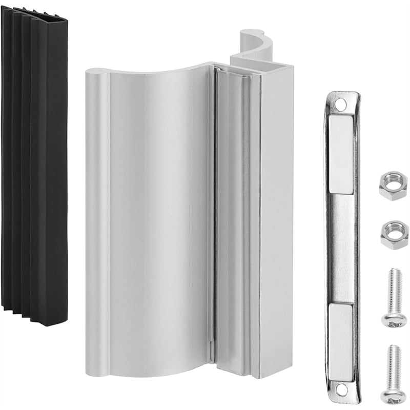 Stainless Steel U-Channel with Magnet, 3Inch Chrome Frameless Shower ...