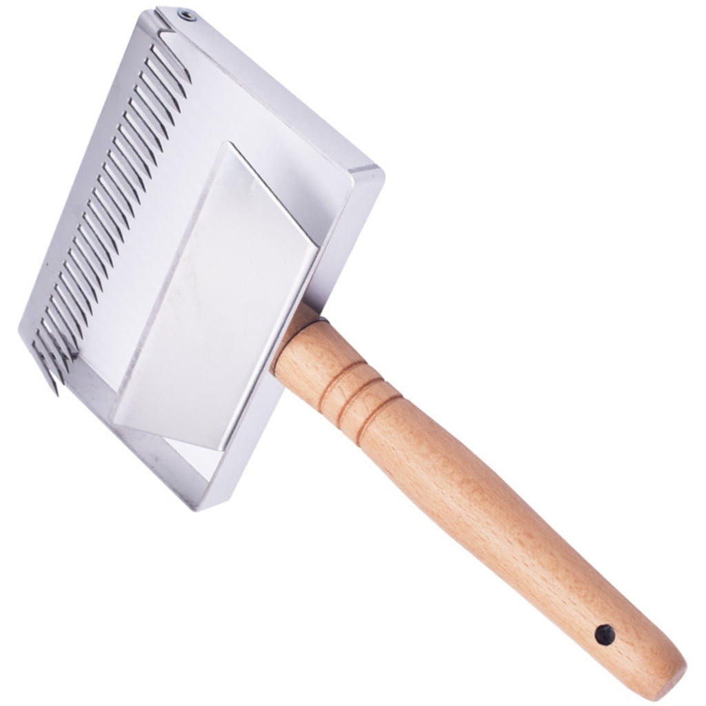 Stainless Steel Uncapping Scraper Fork with Wood Handle Beekeeping Tool ...