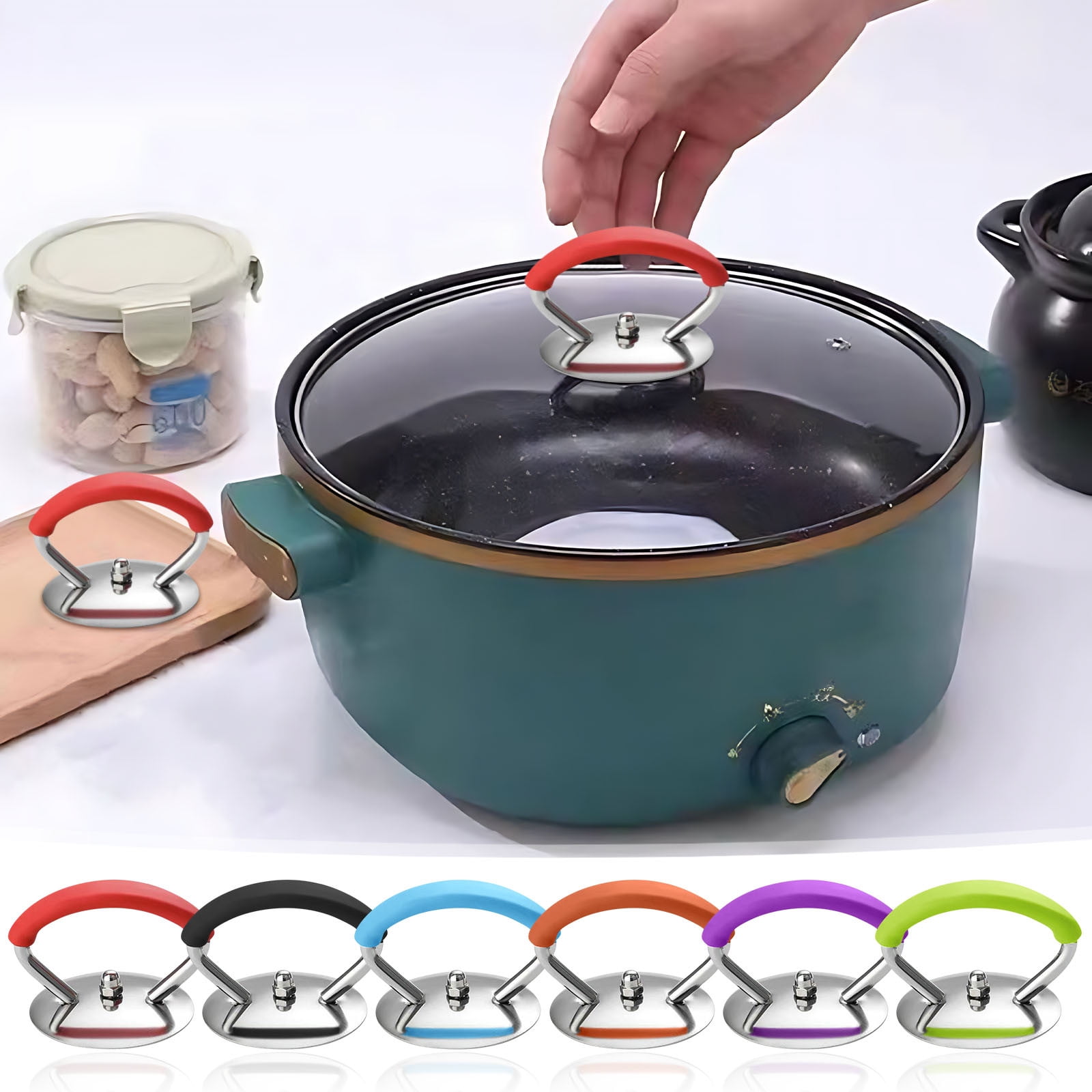 Stainless Steel Universal Pot Lid Handle Replacement Knob with Screws ...