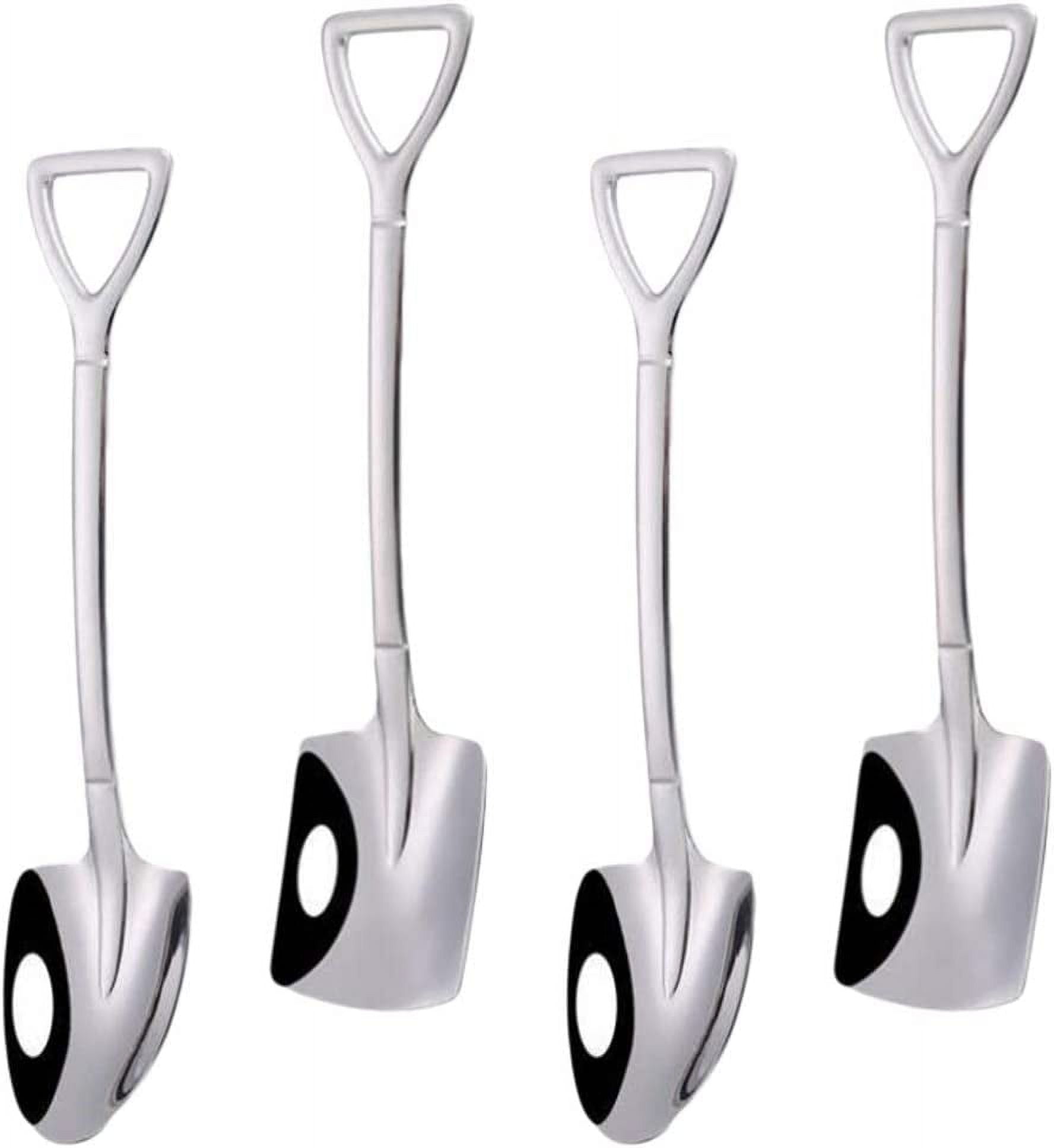 Stainless Steel Kitchen Utensil Set 4pcs Shovel Shape Spoon Tea Coffee ...