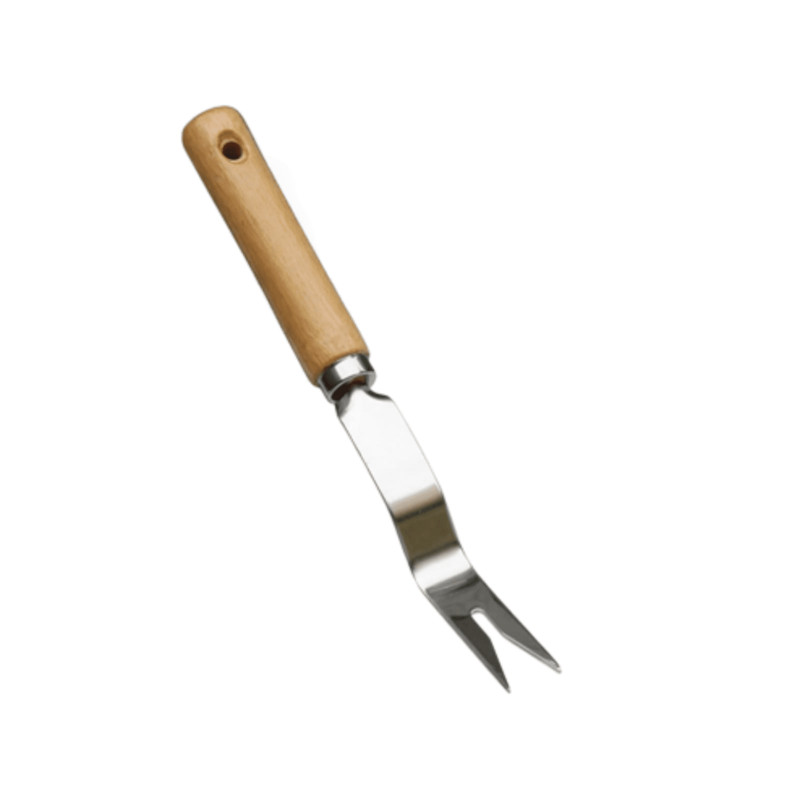 Stainless Steel V-Shaped Weeder Tool with Wooden Handle, Manual Weed ...