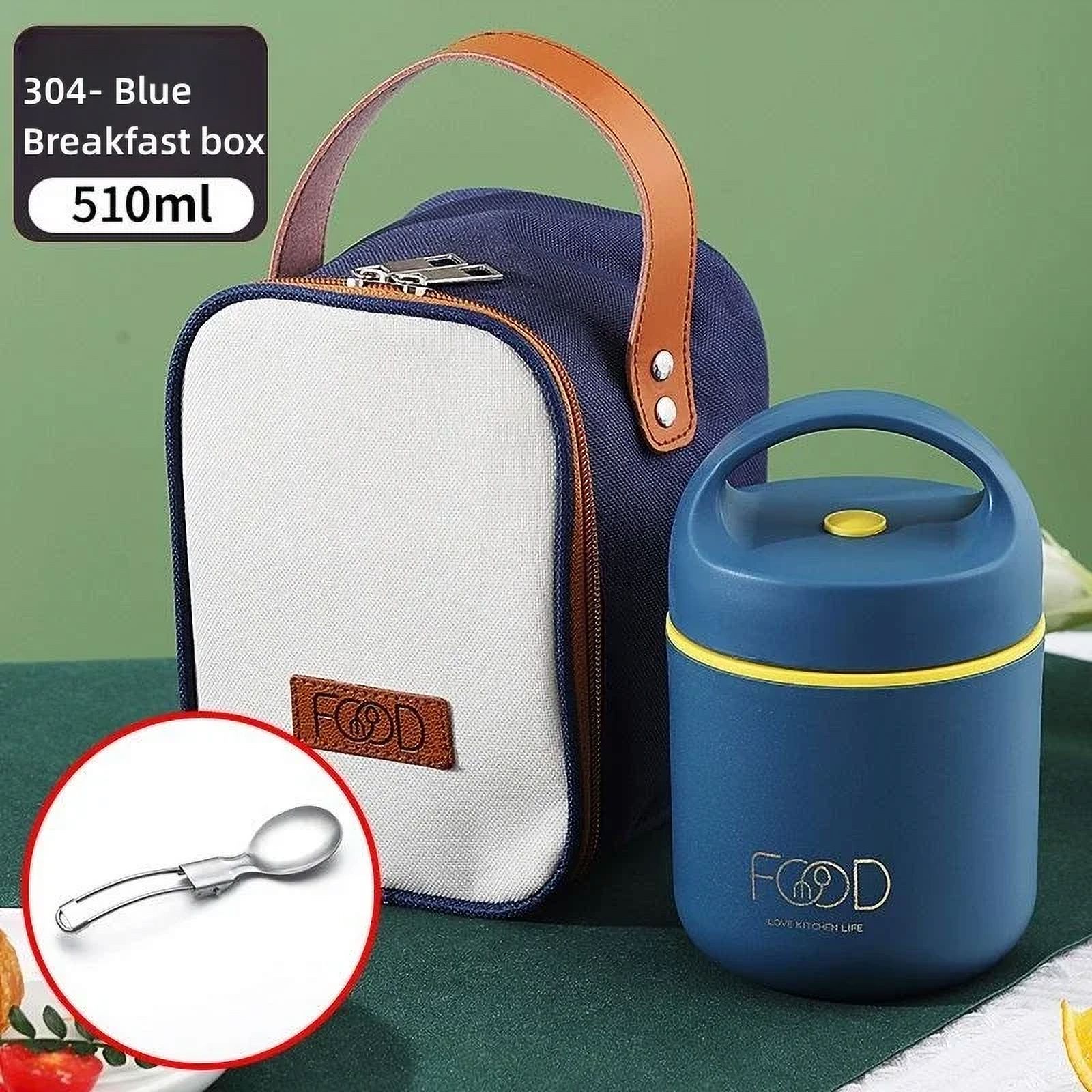 Stainless Steel Vacuum Thermal Lunch Box Food Warmer Soup Cup Vacuum ...