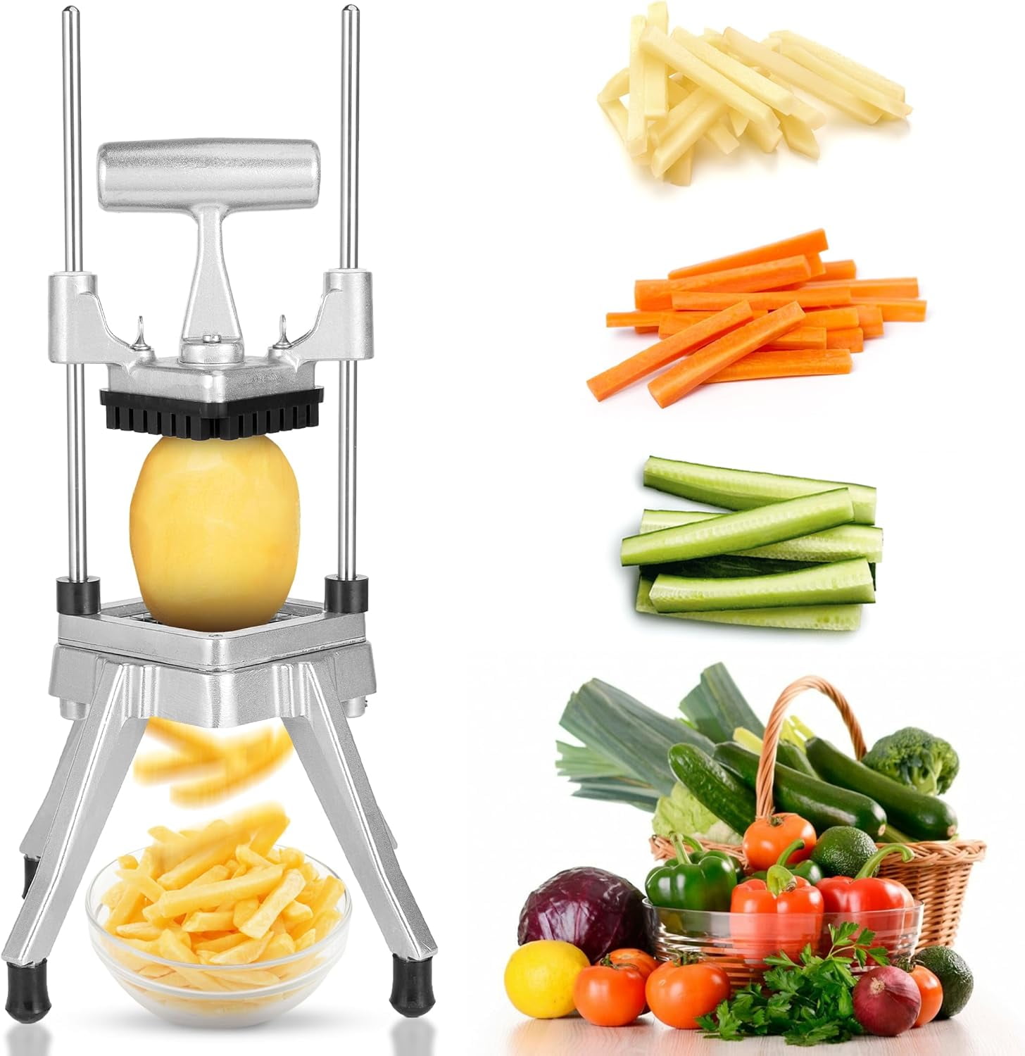 Stainless Steel Vegetable Fruit Chopper Commercial Onion Dicer Cutter ...