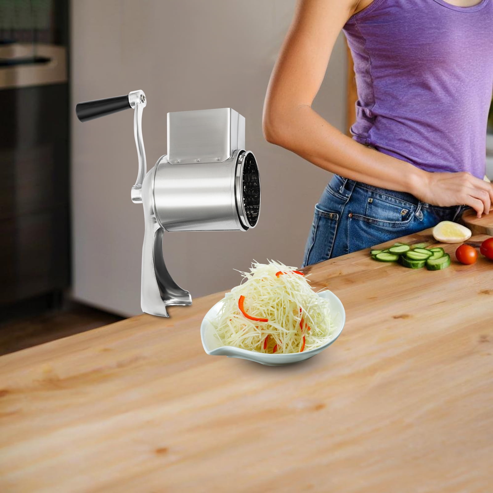 Stainless Steel Vegetable Grater & Slicer – Multi-functional, Ergonomic ...