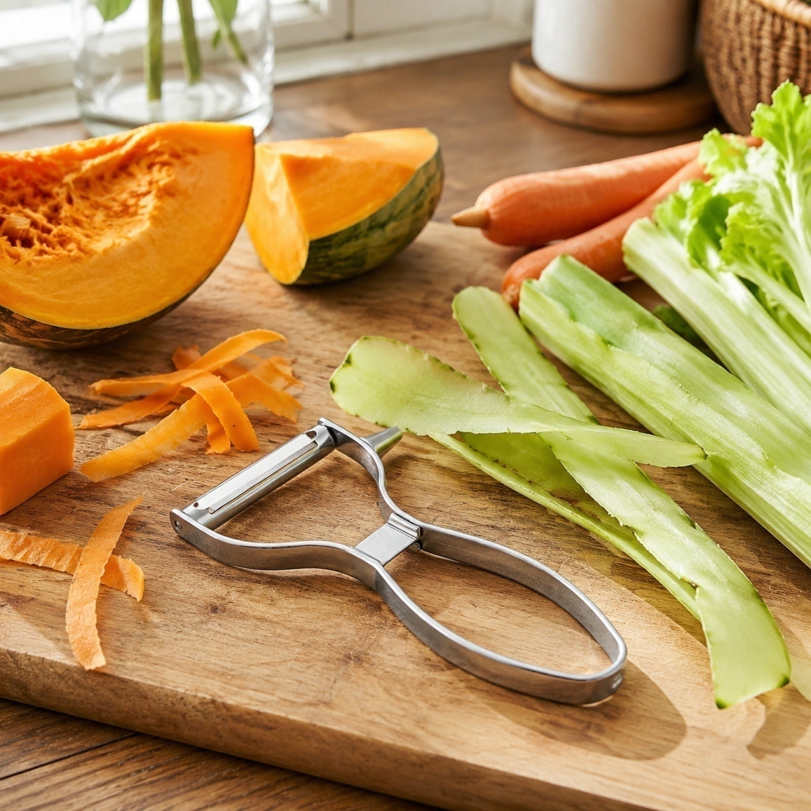 Stainless Steel Vegetable Peeler, Metal Fruit Peeler for Kitchen Prep ...