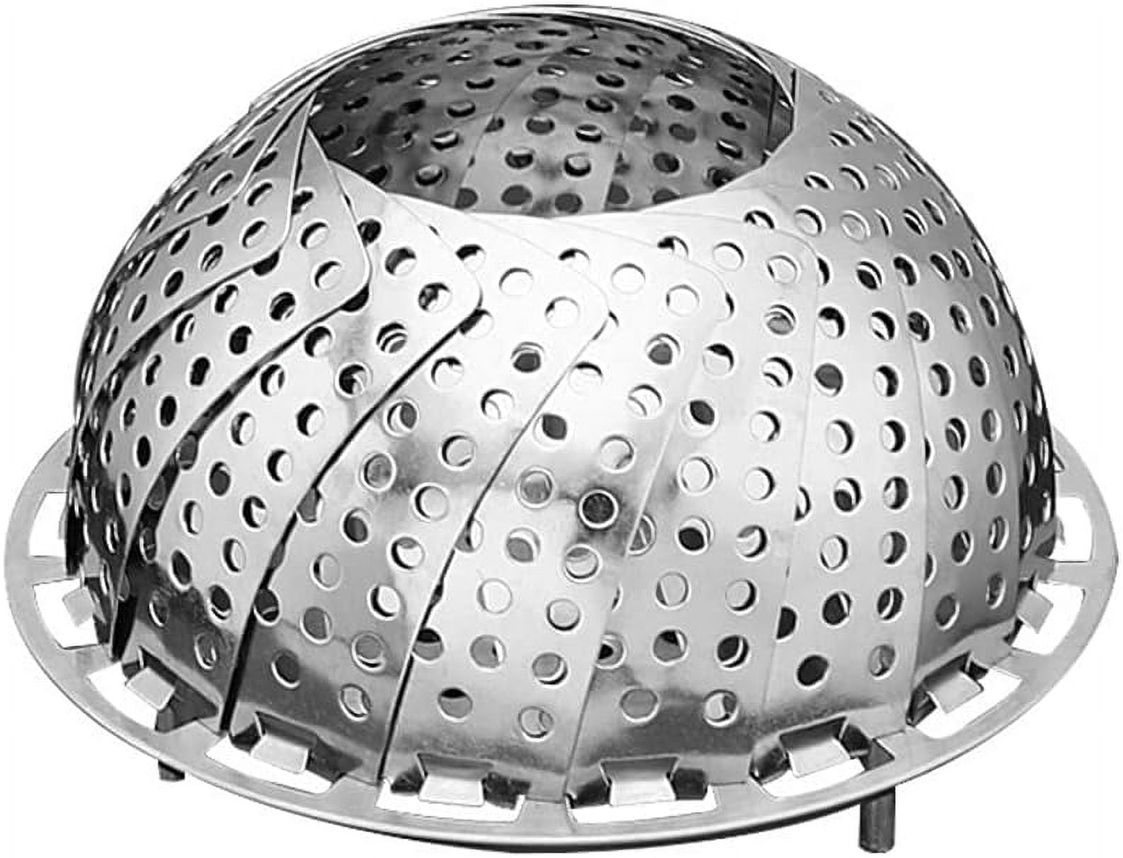 Stainless Steel Vegetable Steamer, Expandable Steamer Basket for ...