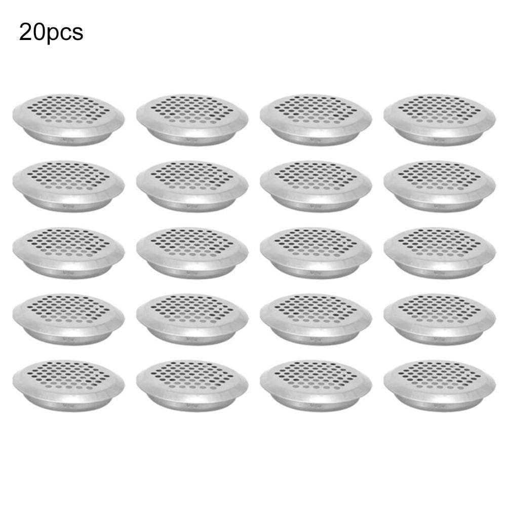 Stainless Steel Ventilation Grilles 20 Pack - Round Hole Design for ...