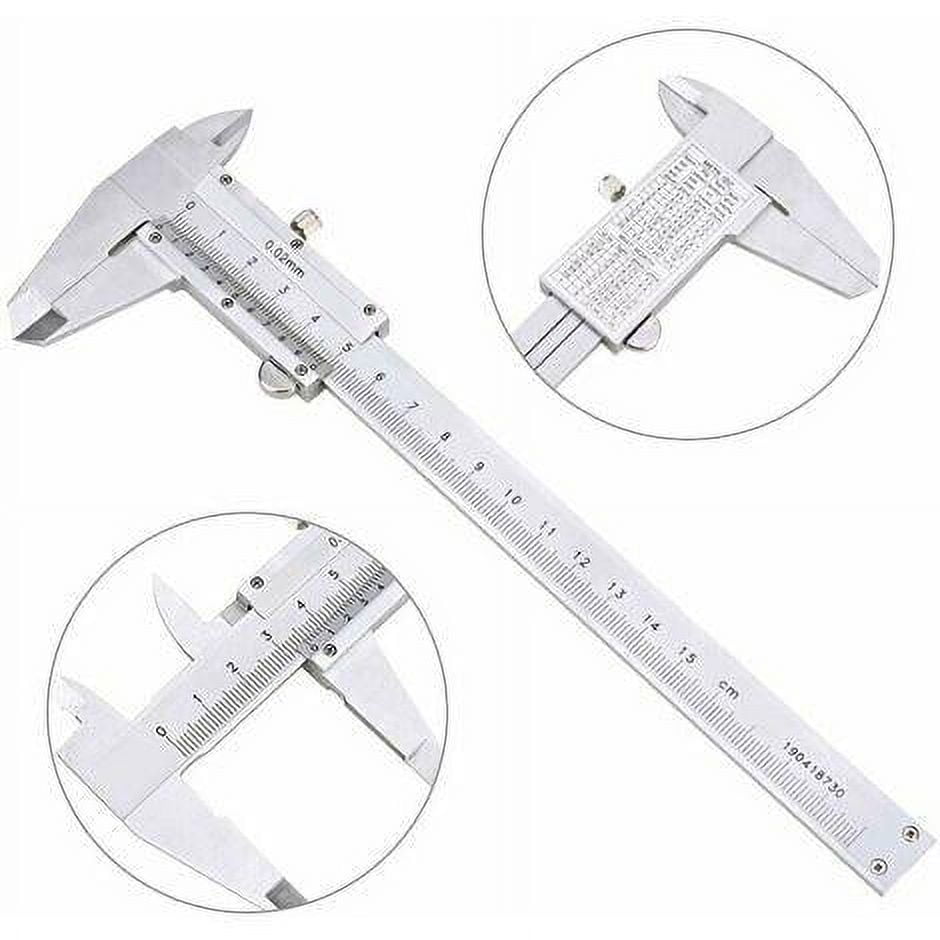 Stainless Steel Vernier Caliper - 150mm Vernier Caliper 6 Vernier ...