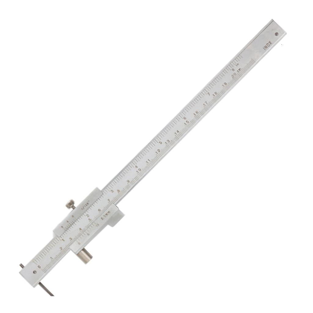 Stainless Steel Vernier Caliper Double Scale Measurement Tool Ergonomic ...