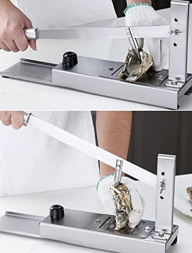 Stainless Steel Vertical Oyster Shucker Adjustable Oyster Clam Opener ...