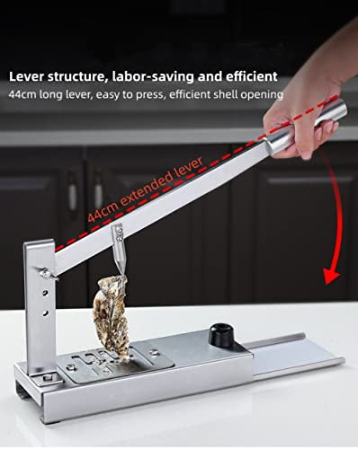 Stainless Steel Vertical Oyster Shucker Adjustable Oyster Clam Opener ...