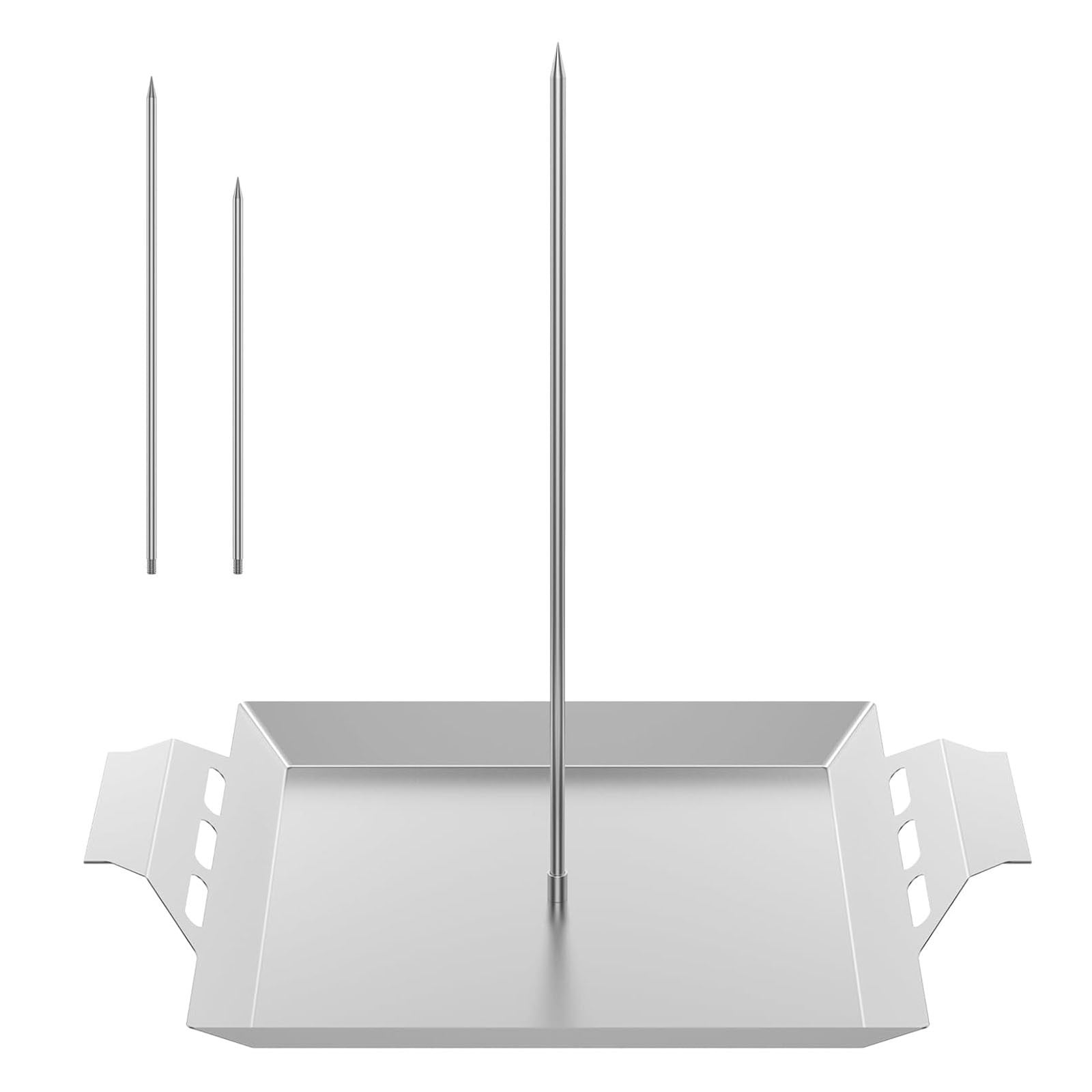 Stainless Steel Vertical Skewer Stand for Roasting Meat Steak Whole ...