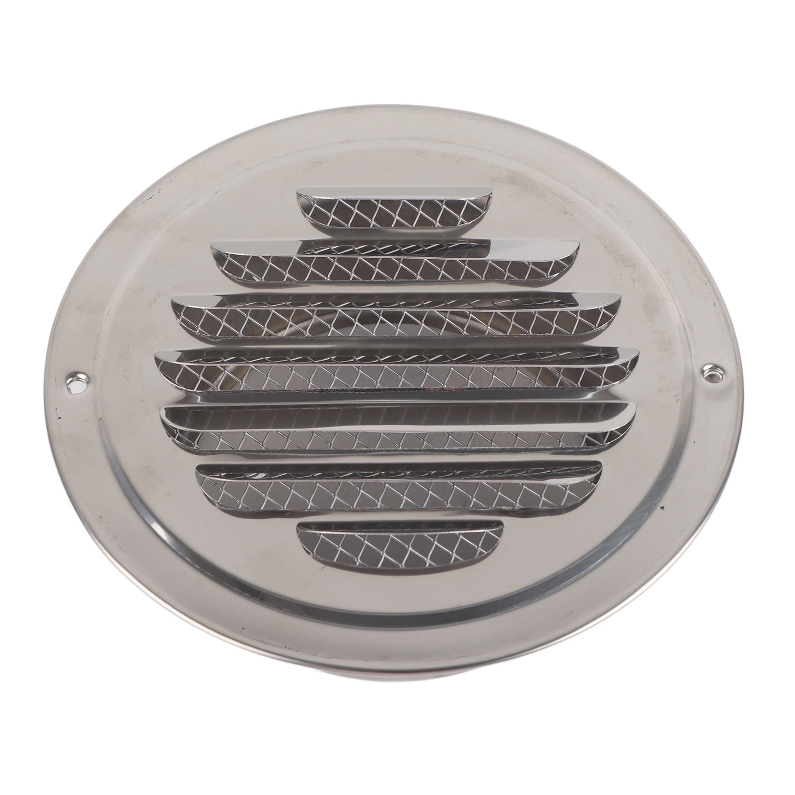 Stainless Steel Wall Air Vents Round Louvered Grille Cover Vent Hood ...
