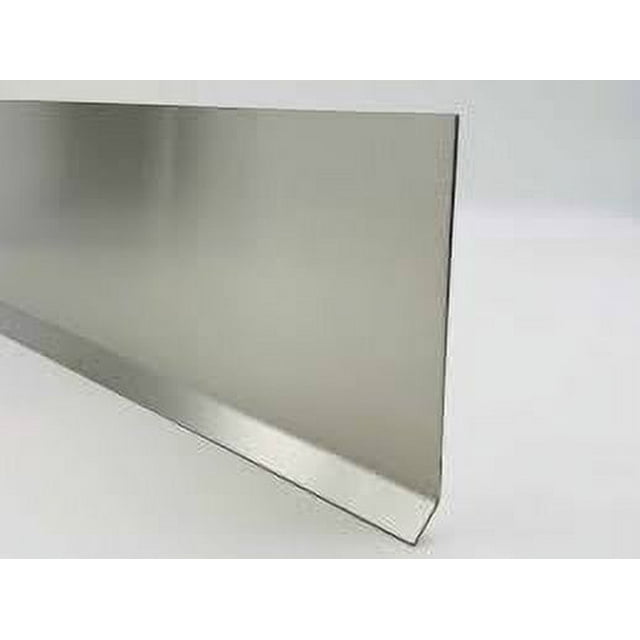 Stainless Steel Wall Base 4" H x 95" L 22 GA Cove Bend - Walmart.com