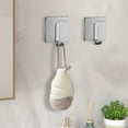 Stainless Steel Wall Hooks | 2-Pack | Strong Adhesive Towel & Clothes ...
