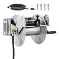 Stainless Steel Wall Mount Hose Reel Store 150FT 5/8 Inch Water Pipe ...