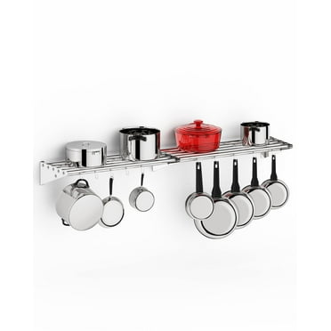 GRIDMANN 12" x 72" NSF Stainless Steel Kitchen Wall Mount Shelf w ...