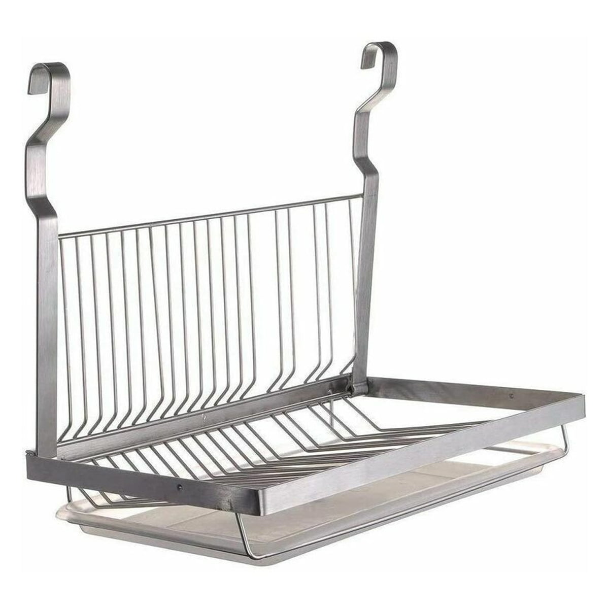 Stainless Steel Wall-Mounted Foldable Dish Drying Rack, Space-Saving ...