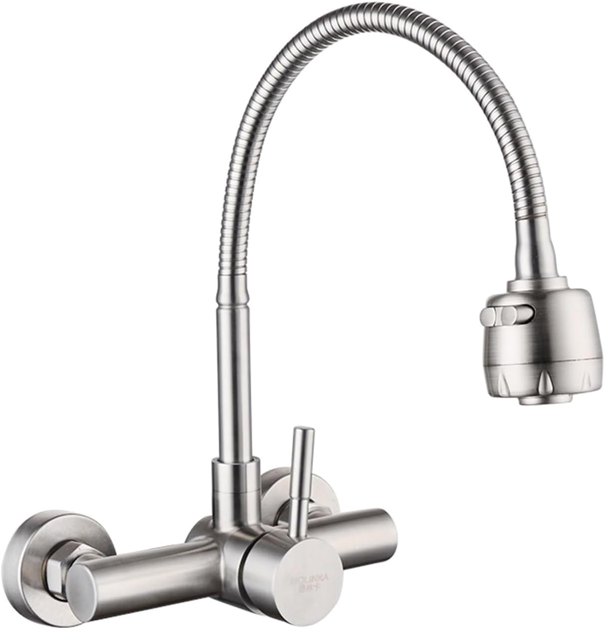 Stainless Steel Wall Mounted Kitchen Faucet Wall Kitchen Mixers Kitchen ...