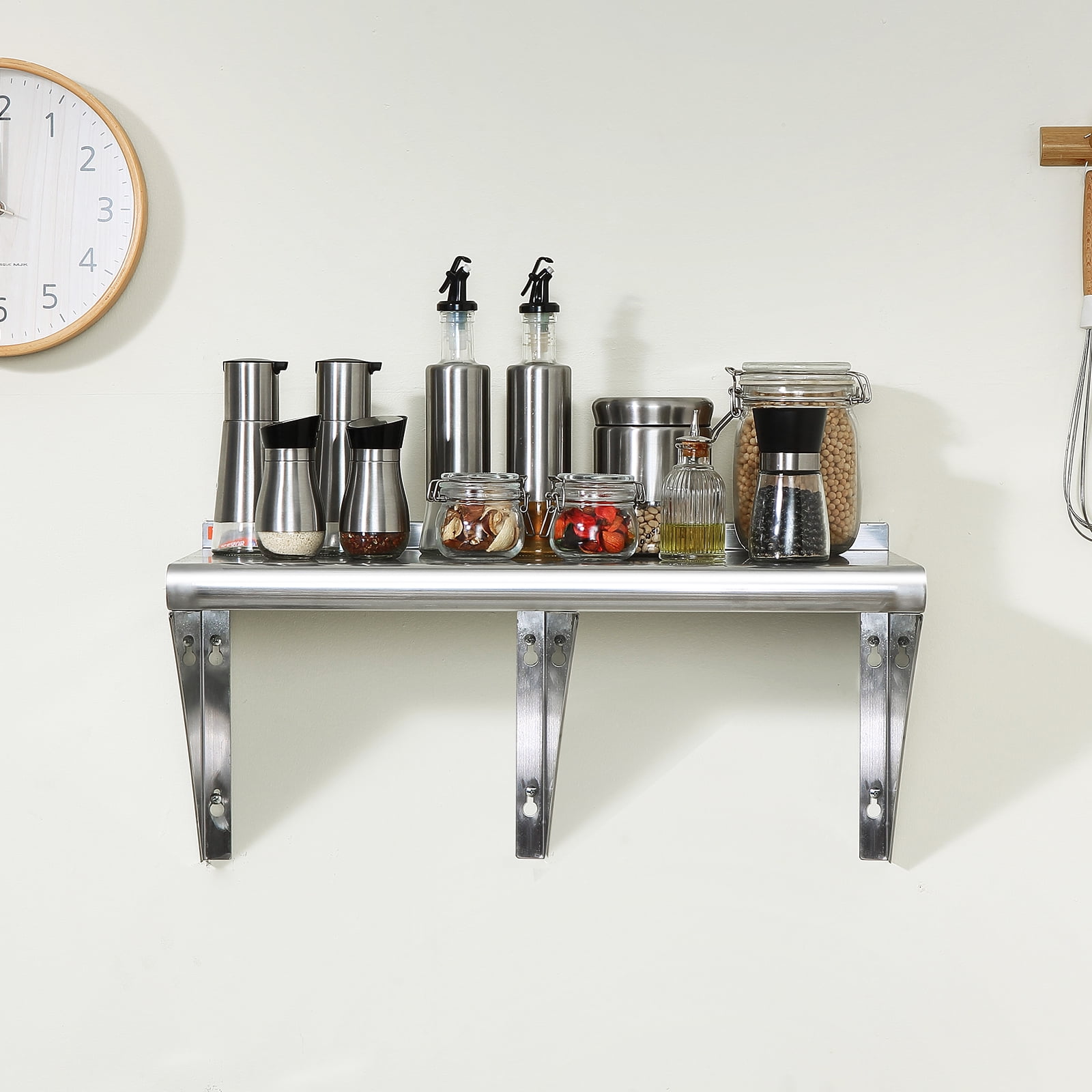 Free Shipping! BENTISM Stainless Steel Wall Mounted Shelf 14 x 60 NSF ...