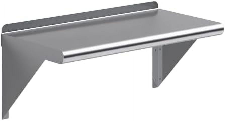 Stainless Steel Wall Shelf | 24" Long 12" Deep | Metal Shelving | Garage, Laundry, Storage ...