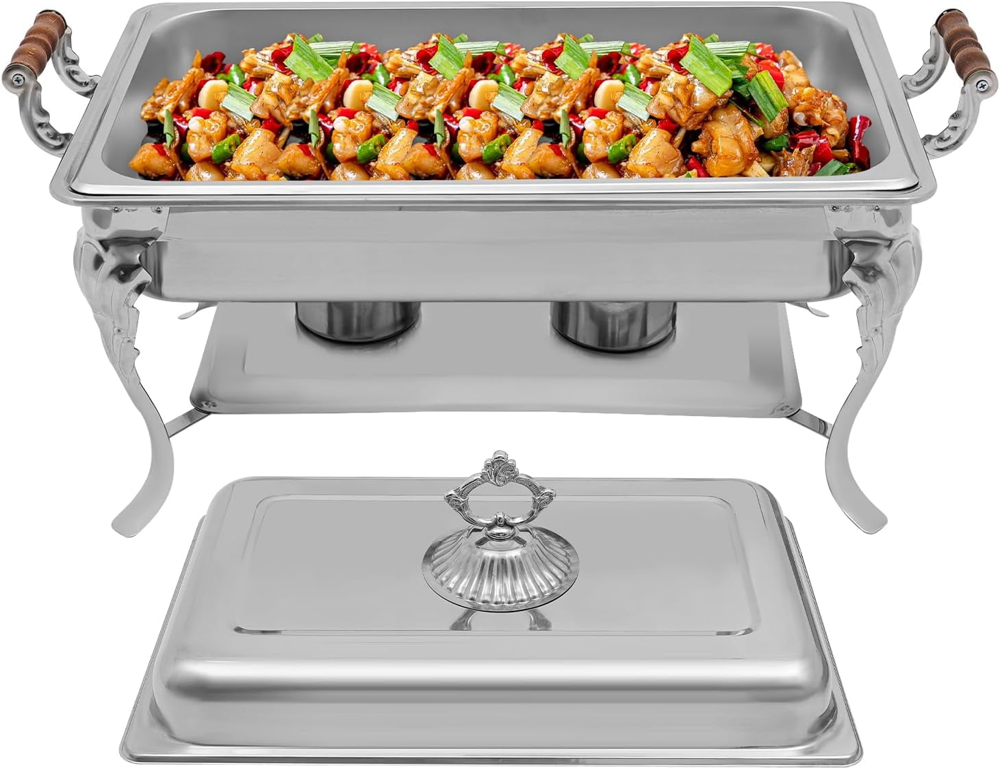 Stainless Steel Warming Container Chafing Dish Food Warmer Metal Food ...