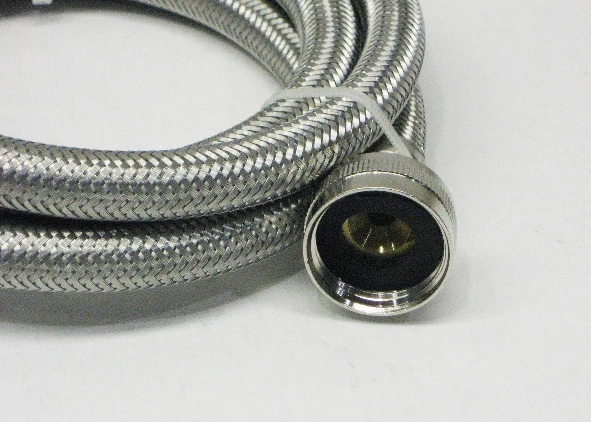 Stainless Steel Washing Machine 90 Degree 5' Set Inlet Fill Hoses with ...