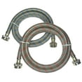 Stainless Steel Washing Machine Hoses, 3 ft Burst Proof 2 Pack Color ...