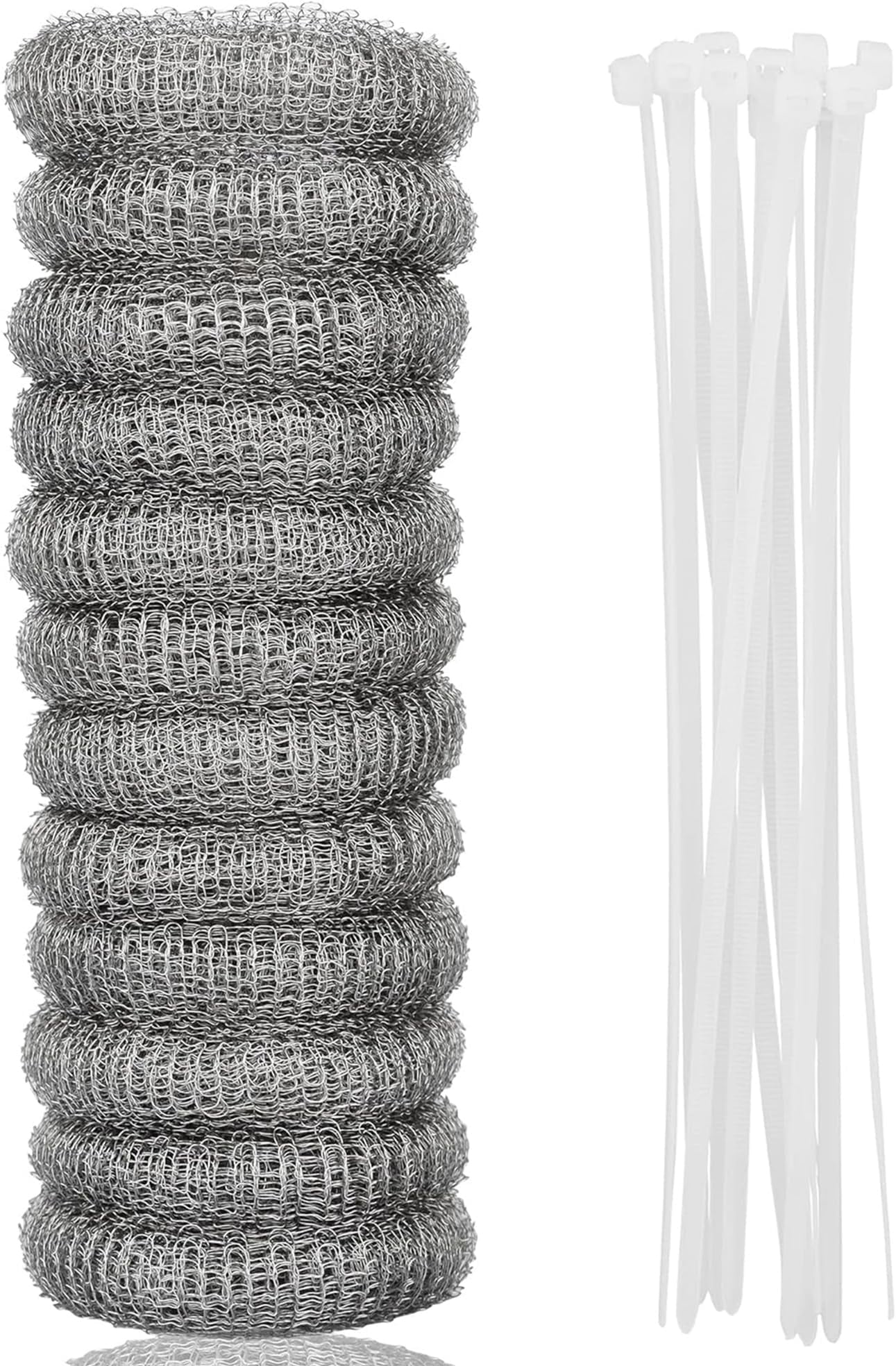 Stainless Steel Washing Machine Lint Snare , 12 count Washer Hose Lint ...