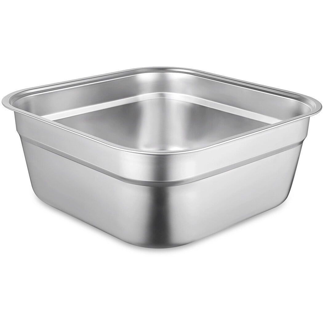 Stainless Steel Washing Up Bowl, Multi-Purpose Dish Tub for Sink, Large ...
