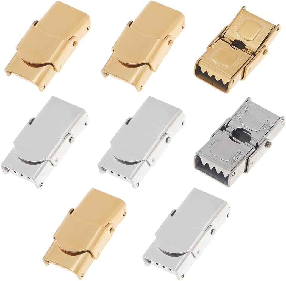 Stainless Steel Watch Buckle Watch Band Clasps Replacement Rectangle ...