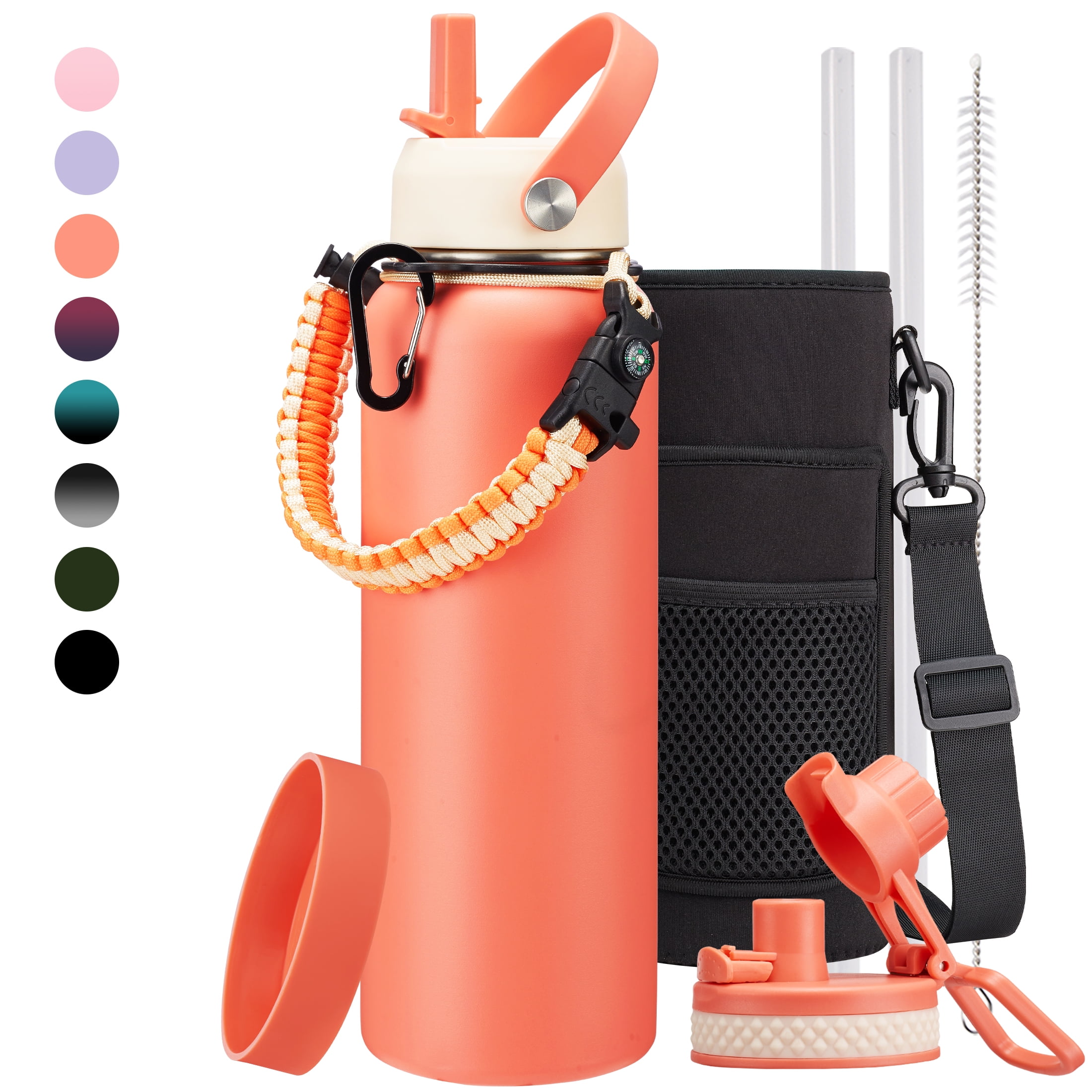 LIMITFLASK Stainless Steel Water Bottle 40 Oz, Triple Wall Insulated ...