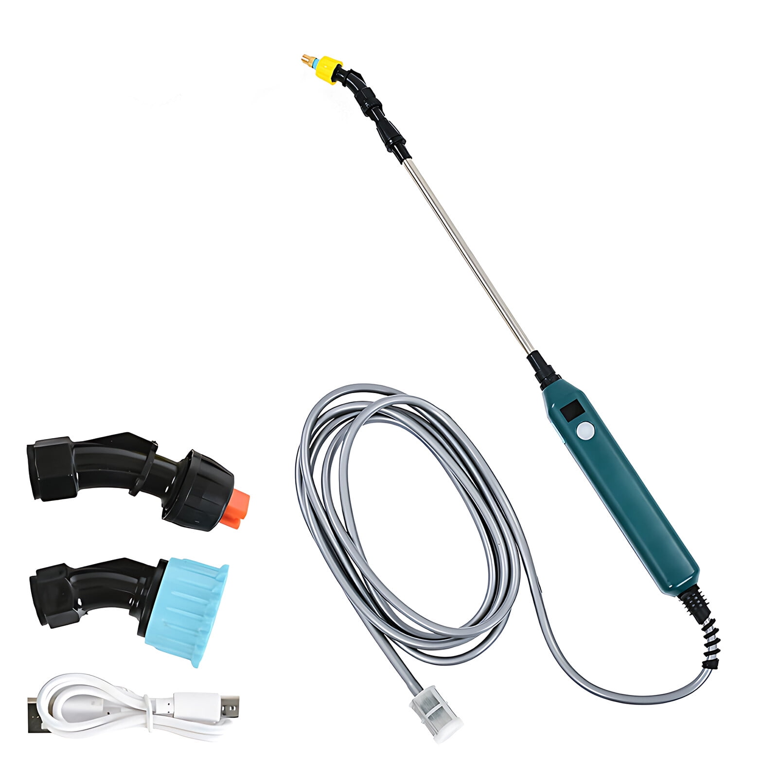 Stainless Steel Water Hose Sprayer Wand Spray Adjustable Electric Power ...