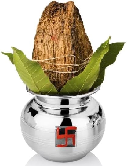 Stainless Steel Water Lota Kalash Pot for Temple Festival Worship ...