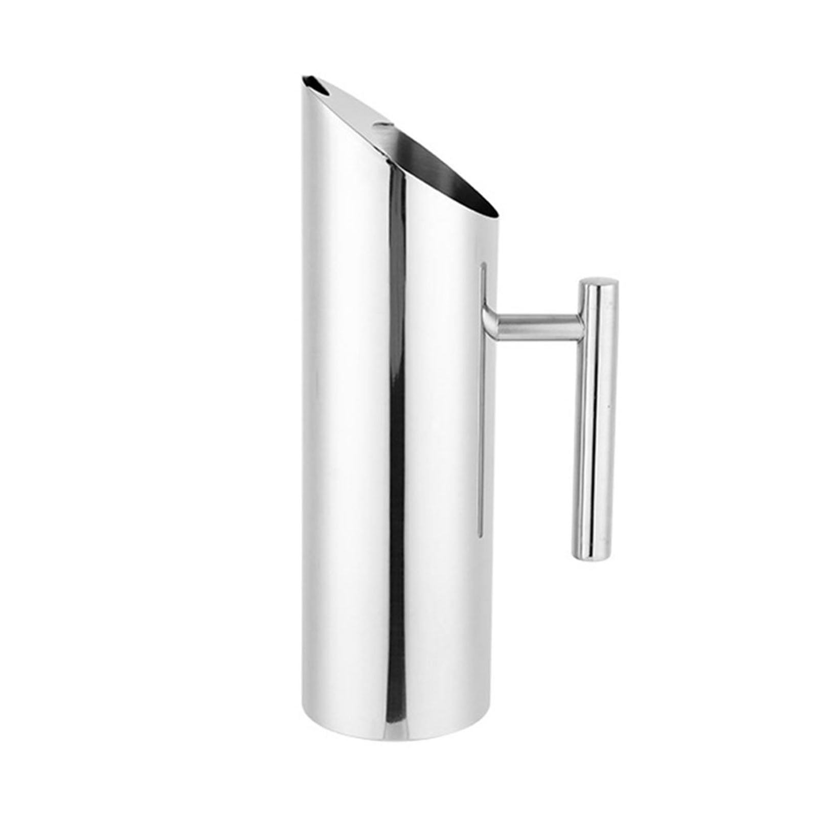 Stainless Steel Water Pitcher, Modern Metal Pitcher with Ice Guard ...