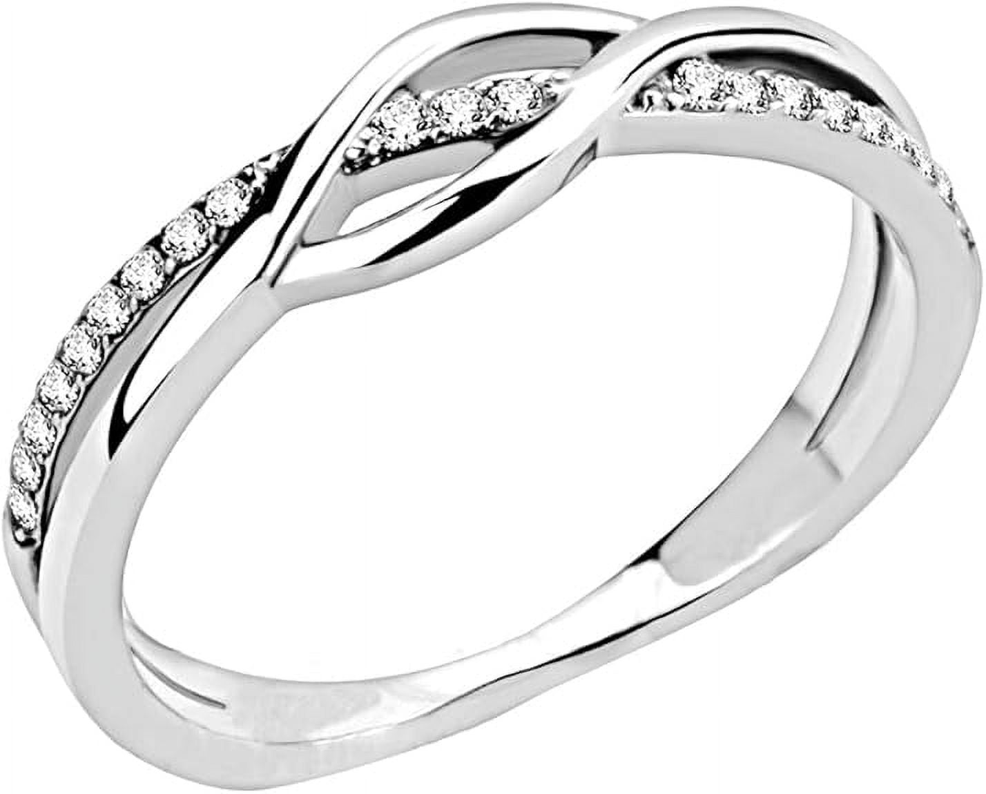 Stainless Steel Waved Knot Engagement Wedding Promise Anniversary ...