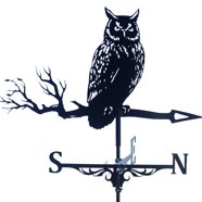 NUOLUX Weather Vane Wind Direction Indicator Decoration Rooster Model ...