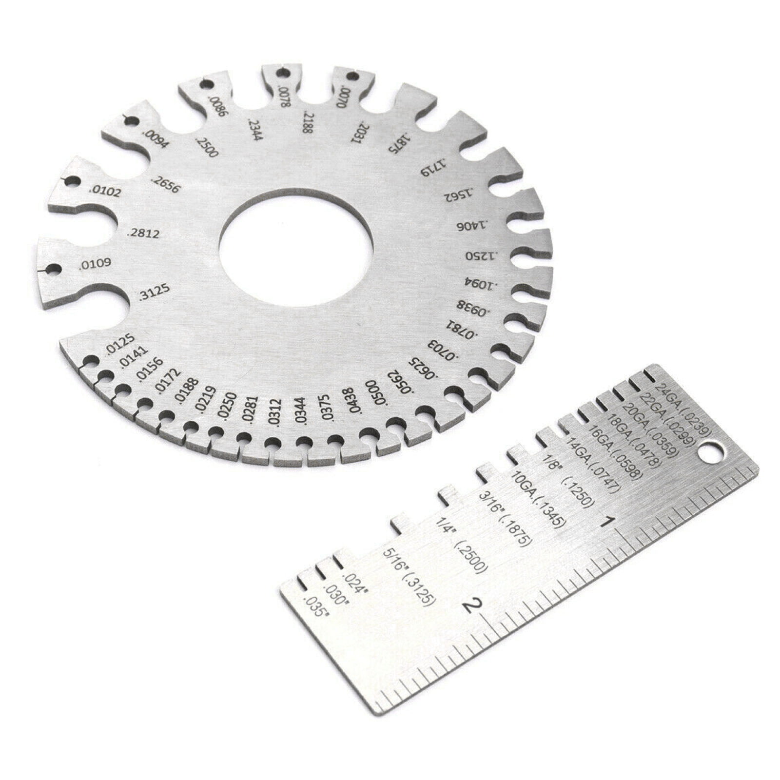 Stainless Steel Welding Gauge(2 Pack ) Welding Gage Plated Size ...