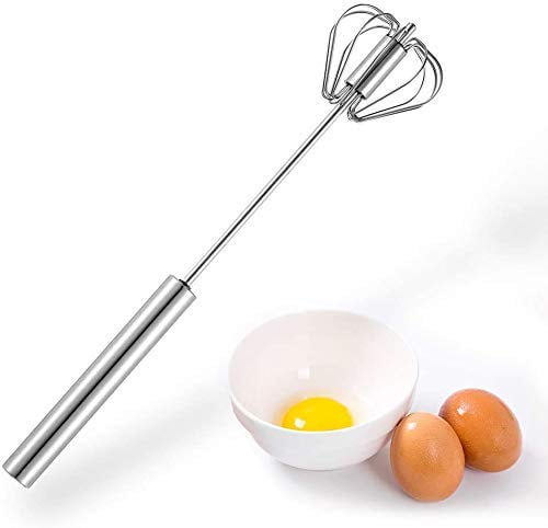 Stainless Steel Whisks SemiAutomatic Egg Whisk Beater Mixer Easy Use ...