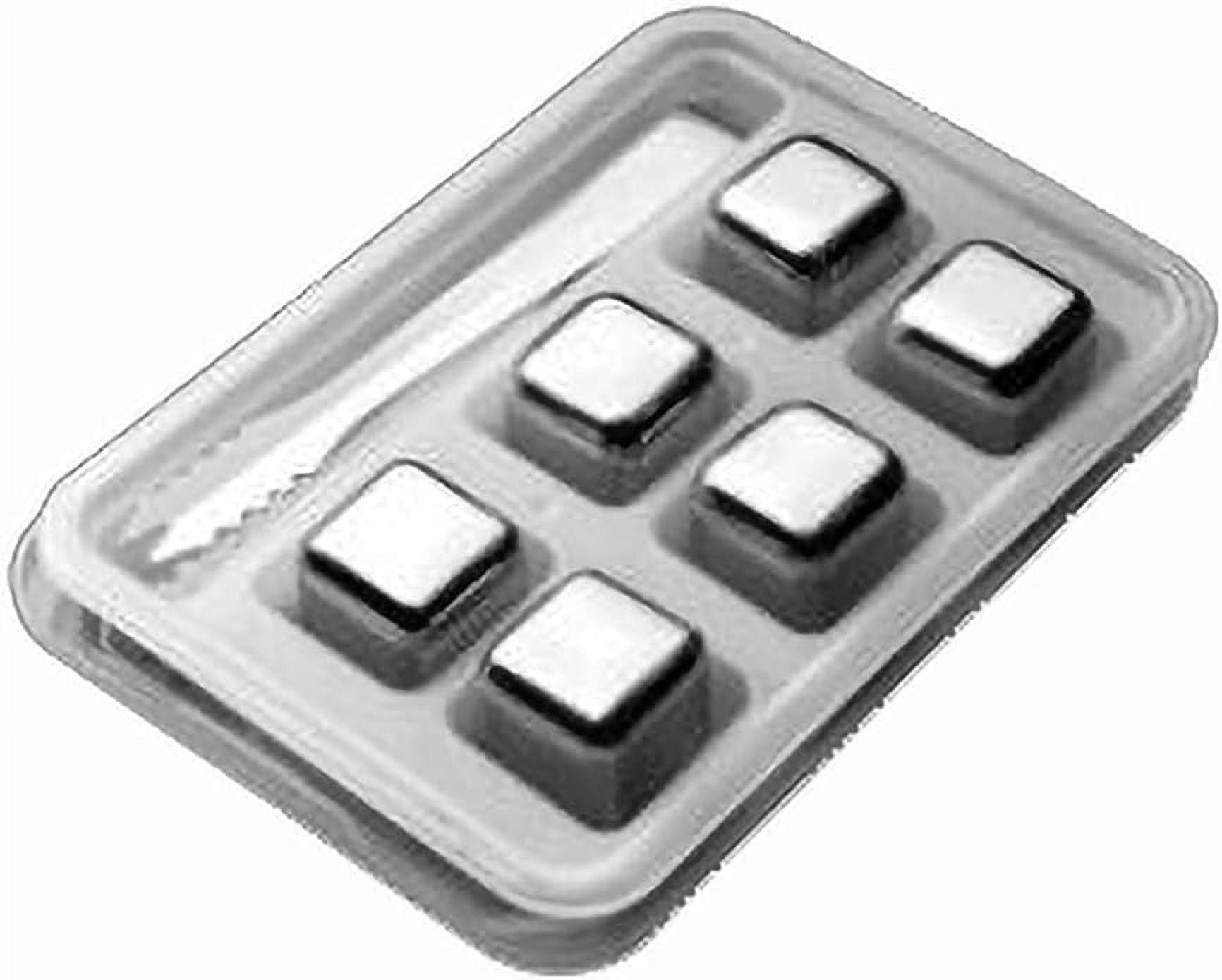 Stainless Steel Whisky Stones Metal Ice Cube Reusable Chilling Rocks ...