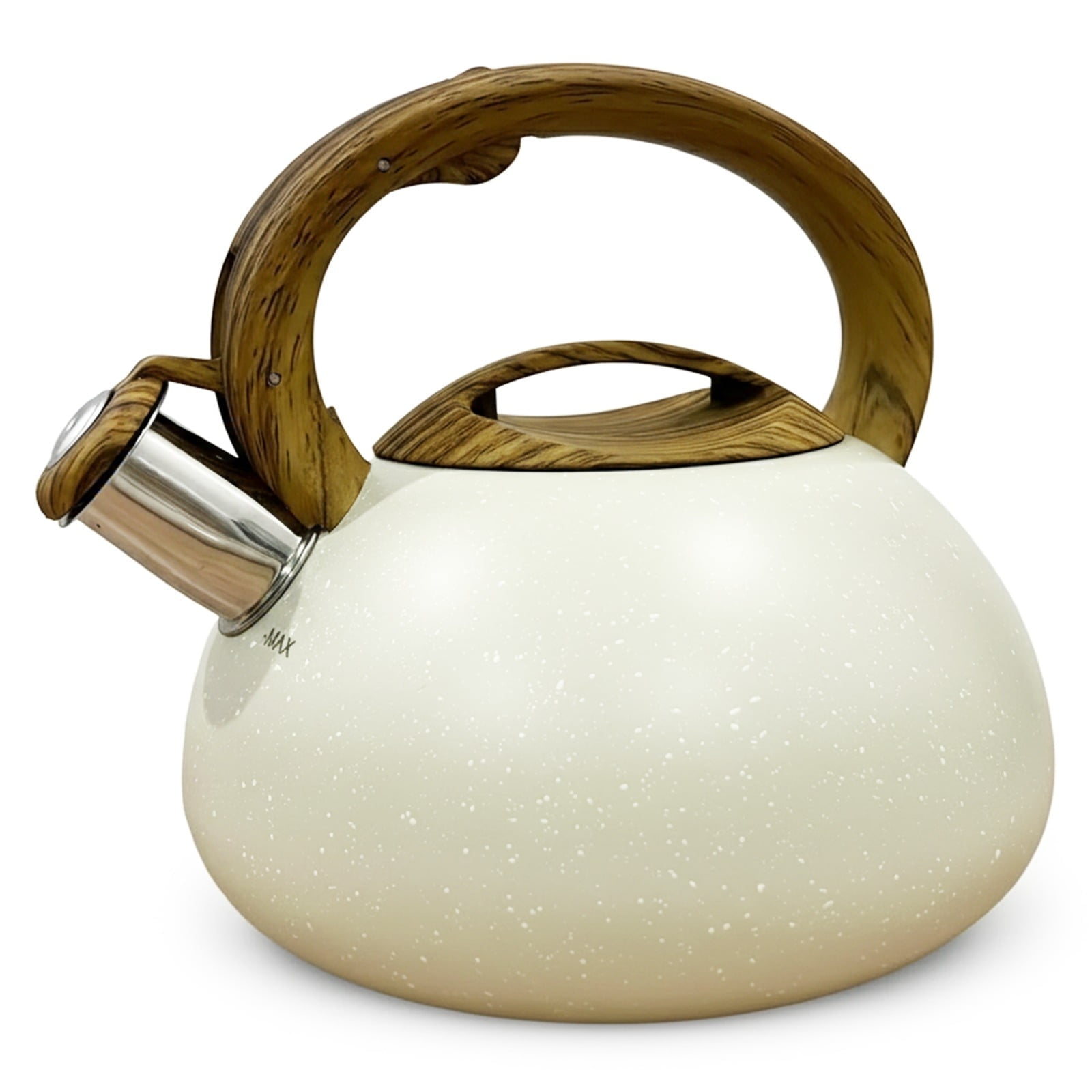 Stainless Steel Whistling Tea Kettle, 3qt Fast Boil Tea Pot with Heat ...