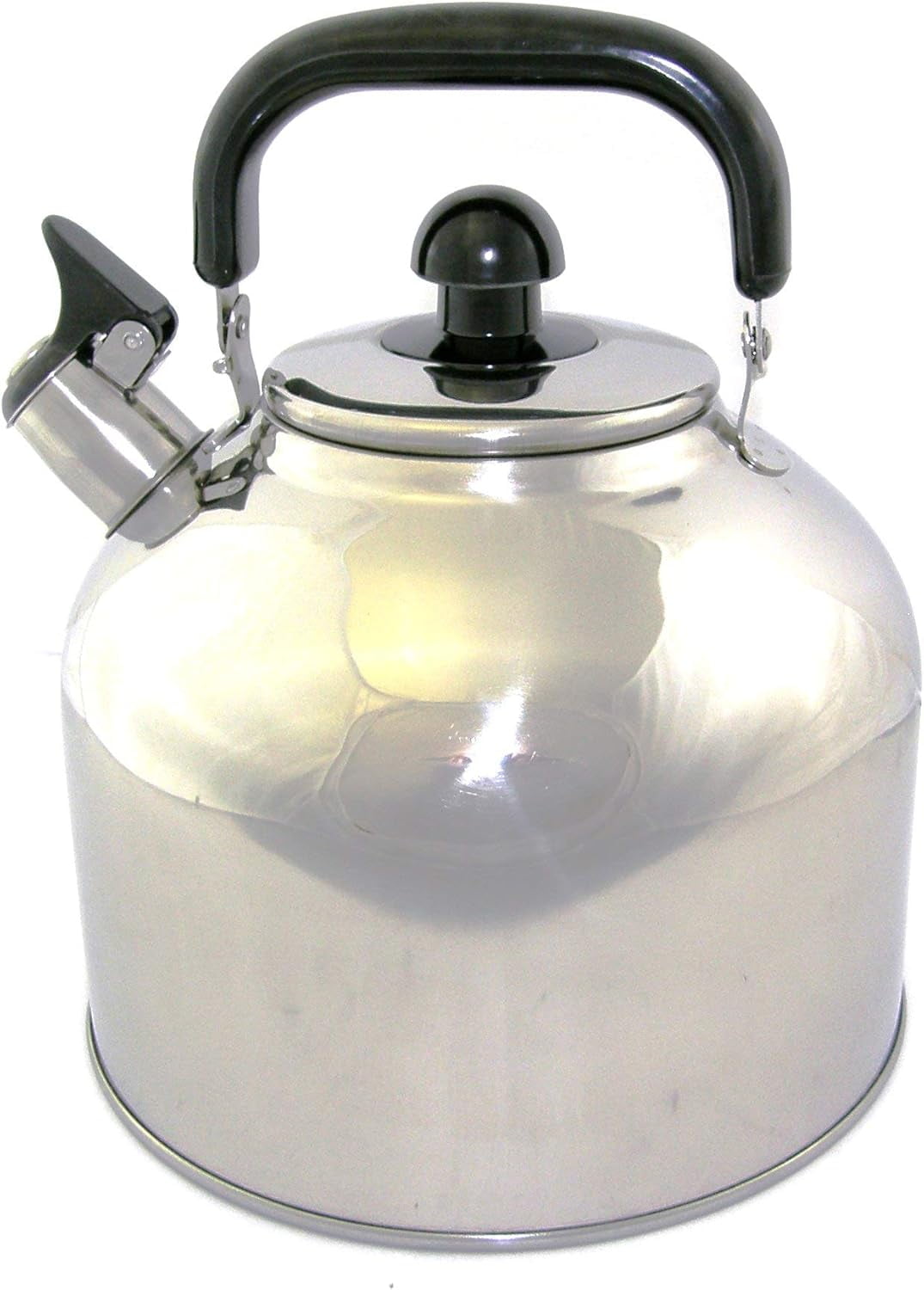 Stainless Steel Whistling Tea Kettle Large 7 Quart Teapot with Mesh ...