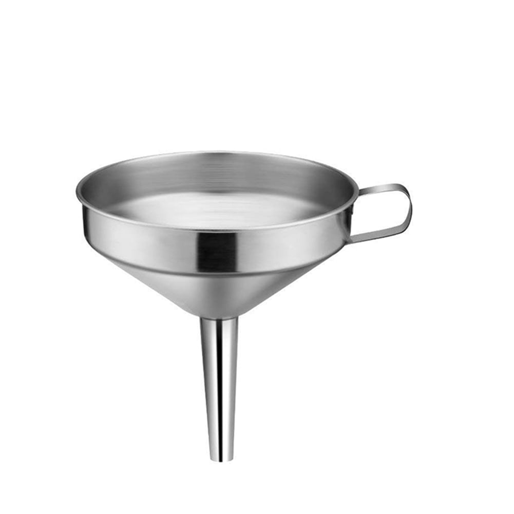 Stainless Steel Wide Mouth Large Funnel with Detachable Strainer/Filter ...