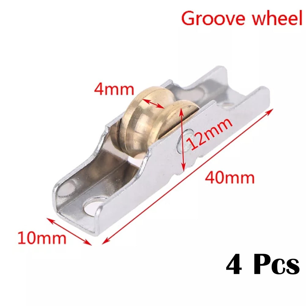 Stainless Steel Window Pulley Glass Upperand Down Pulleys Wheel Sliding ...