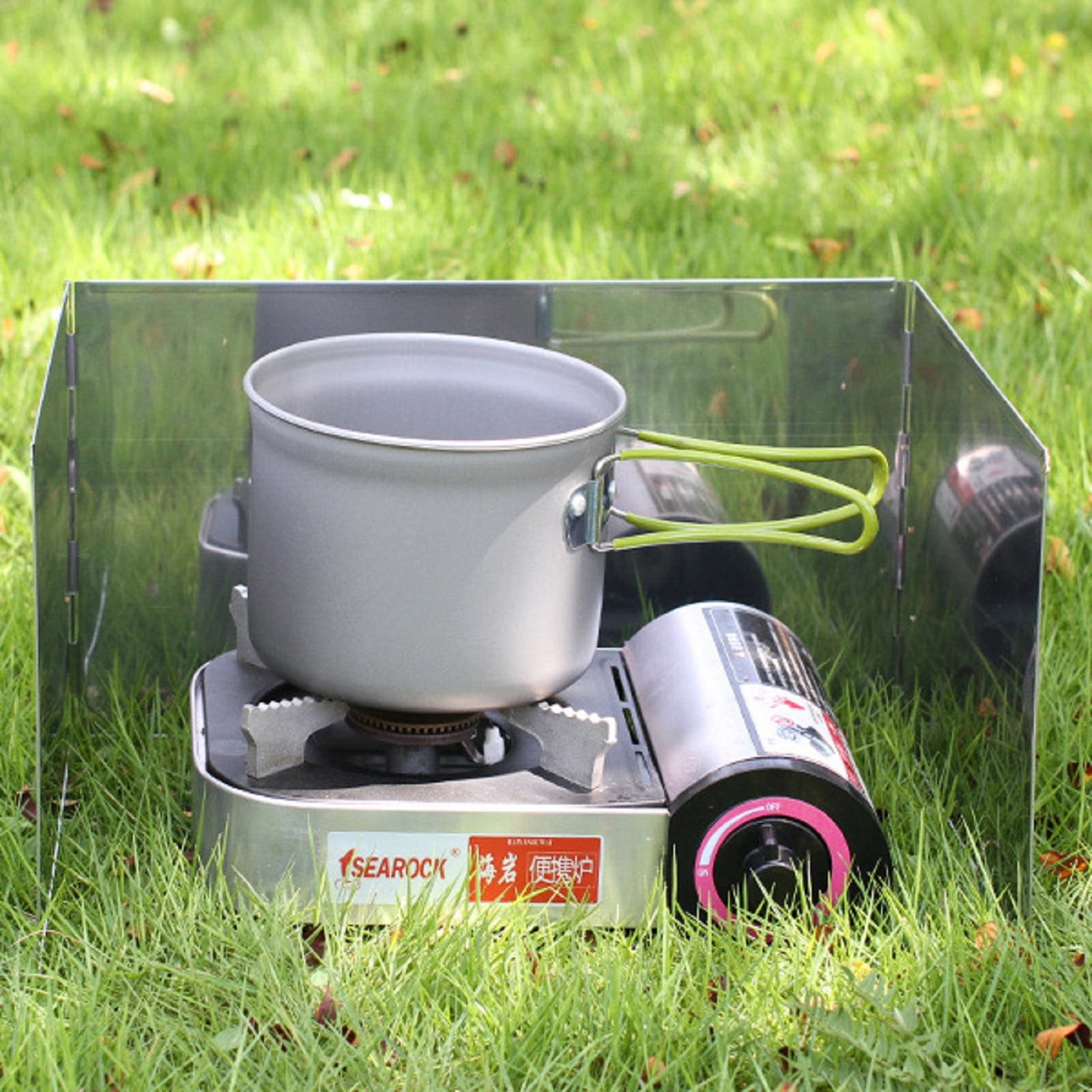 Stainless Steel Windscreen Outdoor Picnic Stove Windscreen Cassette ...